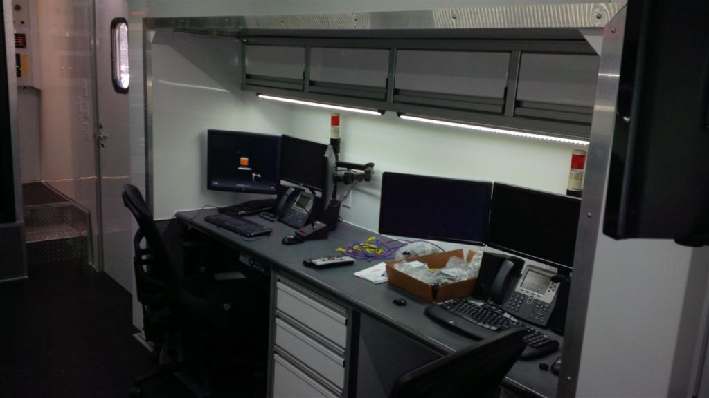 Mobile Command Trailer Interior - Hartstra Manufacturing